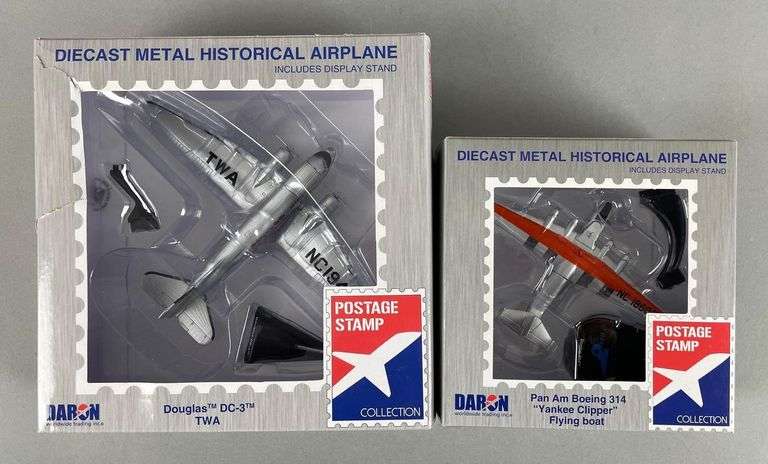 Group of 2 Daron Postage Stamp Die-Cast Historic Airplanes - Matthew ...