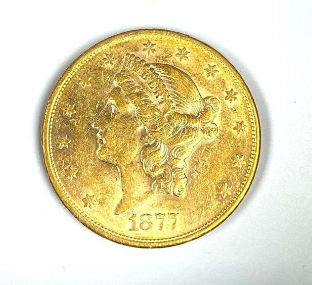 1877 $20 US Liberty Gold Head Coin - Matthew Bullock Auctioneers