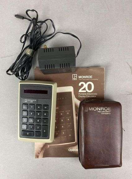 Vintage Litton Monroe 20 Portable Electronic Calculator - Matthew ...
