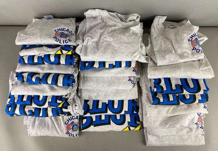 Group of 24 Chicago Police T Shirts Assorted Sizes - Matthew Bullock ...