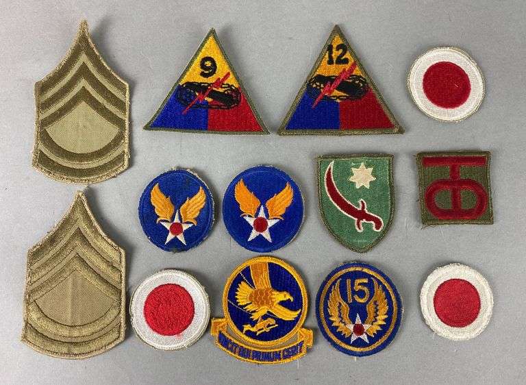 Group of US Army Air Force Patches - Matthew Bullock Auctioneers