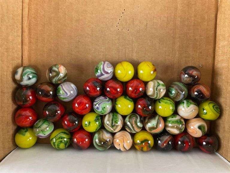 Group of 40 Glass Marbles - Matthew Bullock Auctioneers