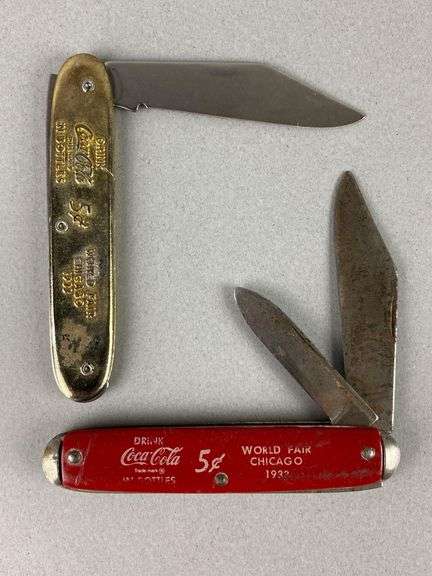 Group of Two 1933/34 Coca-Cola Chicago Worlds Fair Souvenir Pocket ...