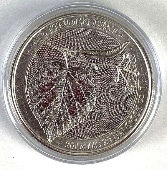 2022 Germania 5 Mark Linden Leaf 1oz Silver Coin - Matthew Bullock Auctioneers