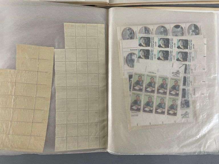 Group of Mint Sheet Files of U.S. Stamps - Matthew Bullock Auctioneers