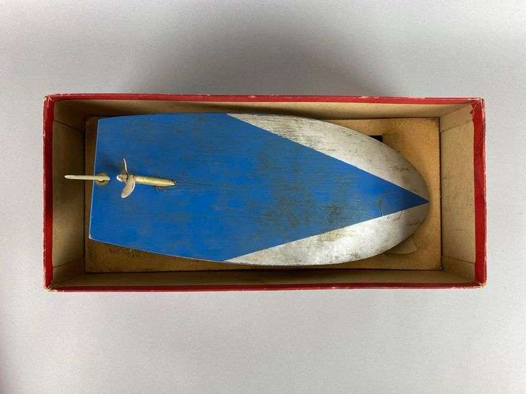 Vintage Spirtfires Royal Skim-R Toy Boat with Original Box - Matthew ...