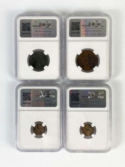 Group of 4 NGC Ancients Roman Empire Era Coins - Matthew Bullock ...