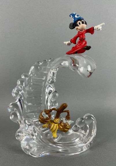 Franklin Mint Disney Magical Mickey Crystal and Pewter Sculpture ...