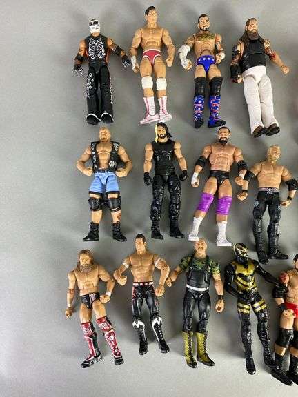 Group of WWE Wrestler Action Figures - Matthew Bullock Auctioneers