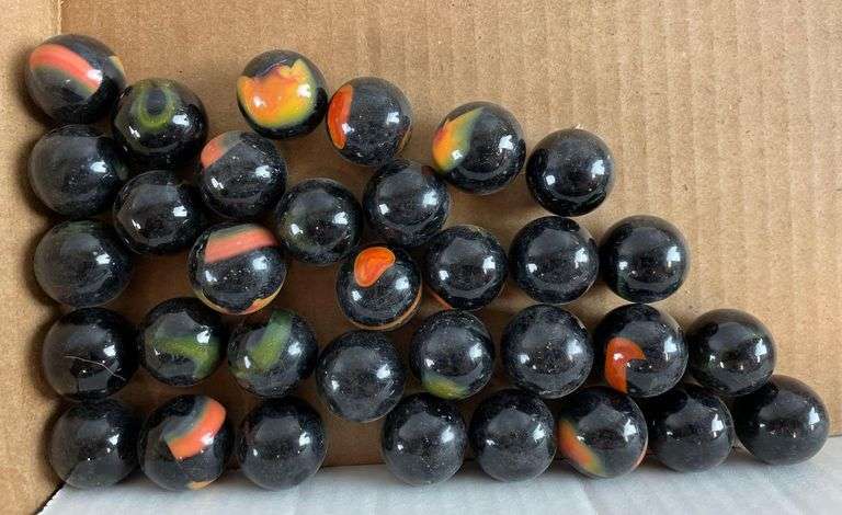Group of 30+ Peltier Glass Co. Ottawa IL 1988 Nova Run Marbles ...