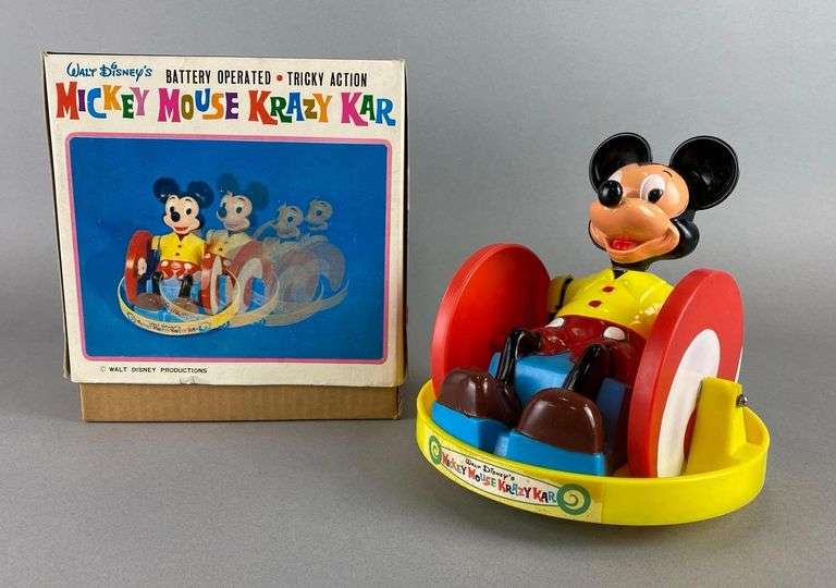 Marx Walt Disney Mickey Mouse Krazy Kar Toy - Matthew Bullock Auctioneers