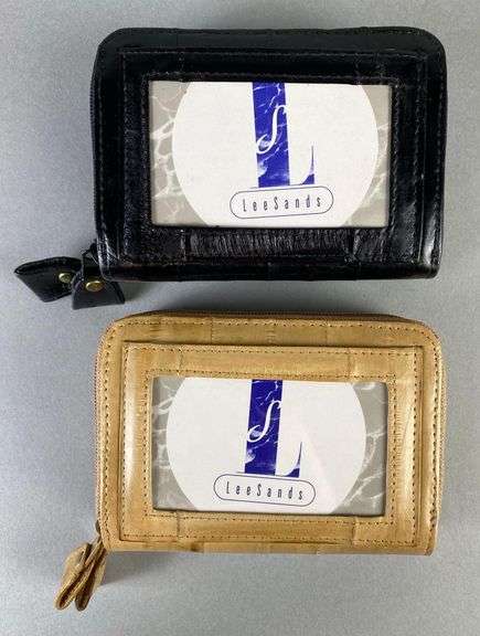 Group of 2 Lee Sands Eel Leather Wallets - Matthew Bullock Auctioneers