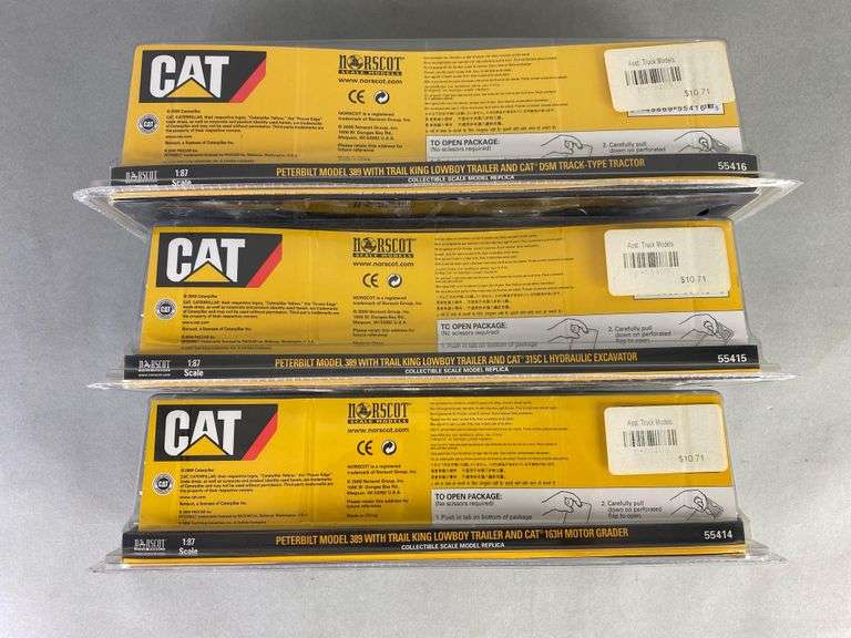 Group of CAT Die-Cast Heavy Equipment Vehicle Models and Haulers ...