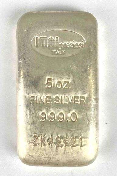 Italpreziosi 5 oz. 999 Fine Silver Ingot / Bar - Matthew Bullock ...