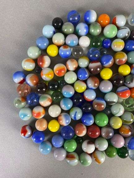 Group of 120+ Glass Marbles - Matthew Bullock Auctioneers