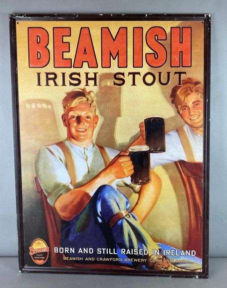 Reproduction Beamish Irish Stout Metal Advertising Sign - Matthew ...