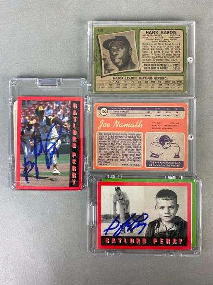 Group of 6 Iconic Sports Player Trading Cards - Matthew Bullock Auctioneers