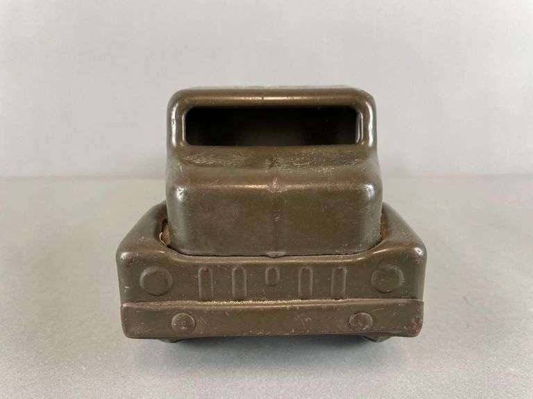 Vintage Structo Pressed Steel Army Flatbed Truck - Matthew Bullock ...