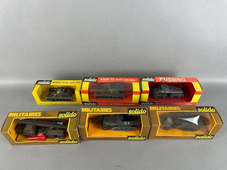 Group of Solido WW2 Era Die-Cast Tanks and Vehicles - Matthew Bullock ...