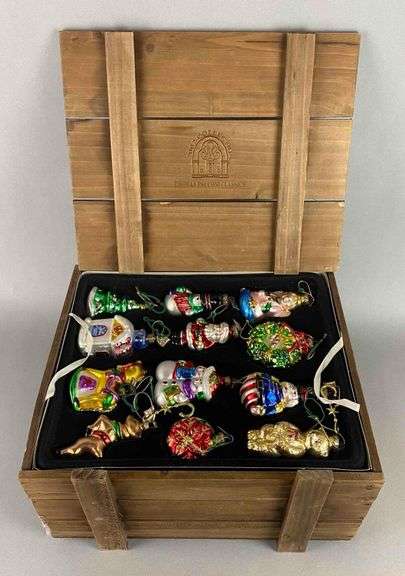 2002 Group of 24 Thomas Pacconi Classics Blown Glass Christmas ...