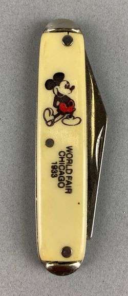 1933/34 Mickey Mouse Chicago Worlds Fair Souvenir Pocket Knife ...