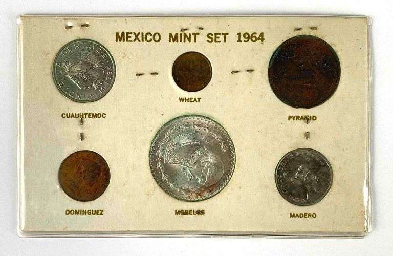 1964 Mexico Mint Coin Set - Matthew Bullock Auctioneers