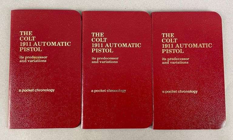 Group of 3 1983 Colt 1911 Automatic Pistol Pocket Books - Matthew ...