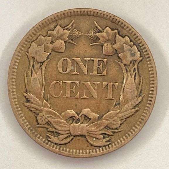 1857 US Flying Eagle One Cent Coin - Matthew Bullock Auctioneers