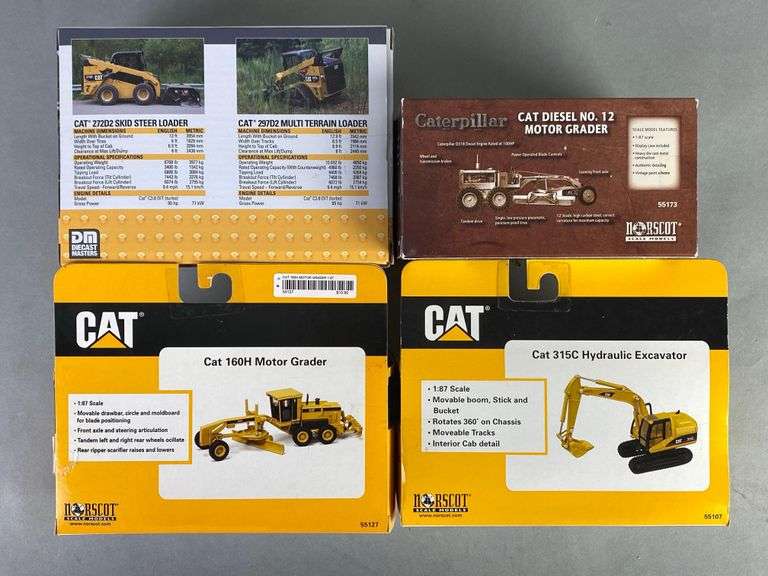 Group of 4 CAT Die-Cast Heavy Equipment Models - Matthew Bullock ...