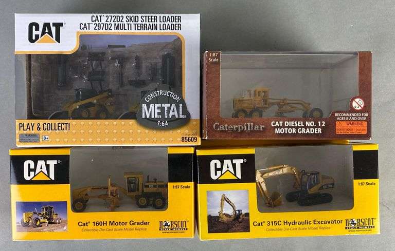 Group of 4 CAT Die-Cast Heavy Equipment Models - Matthew Bullock ...