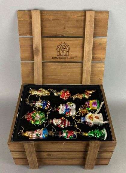 2002 Group of 24 Thomas Pacconi Classics Blown Glass Christmas ...