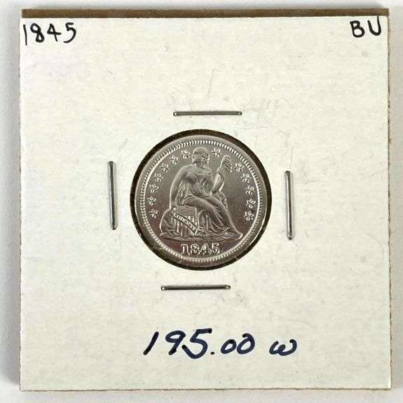 1845 US Seated Liberty Dime - Matthew Bullock Auctioneers