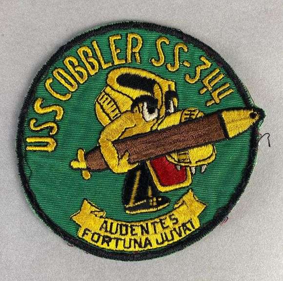 Post WW2 US Navy USS Cobbler SS-344 Patch - Matthew Bullock Auctioneers