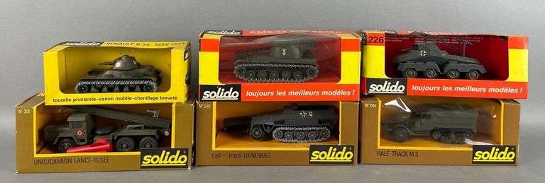 Group of Solido WW2 Era Die-Cast Tanks and Vehicles - Matthew Bullock ...