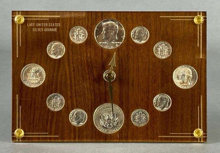 Marion Key Last United States Silver Coinage Numismatic Clock - Matthew ...