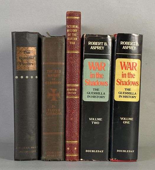 Group of 5 Hardcover Military War Books - Matthew Bullock Auctioneers