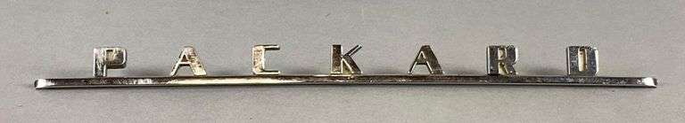 Vintage Packard Metal Car Emblem - Matthew Bullock Auctioneers