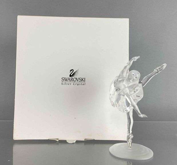 Swarovski Silver Crystal Ballerina Figurine with Box - Matthew Bullock ...