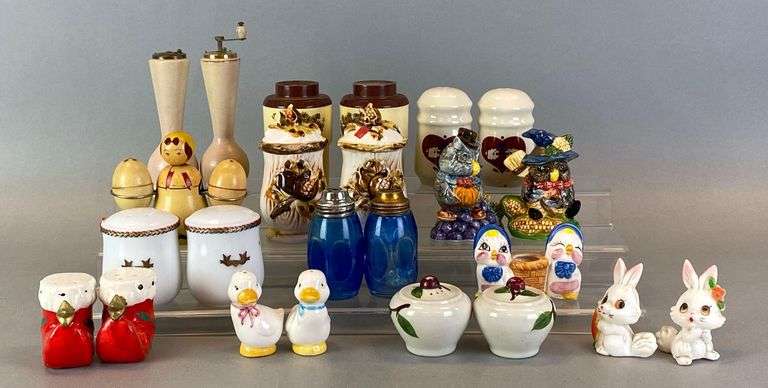 Group of Salt and Pepper Shakers - Matthew Bullock Auctioneers