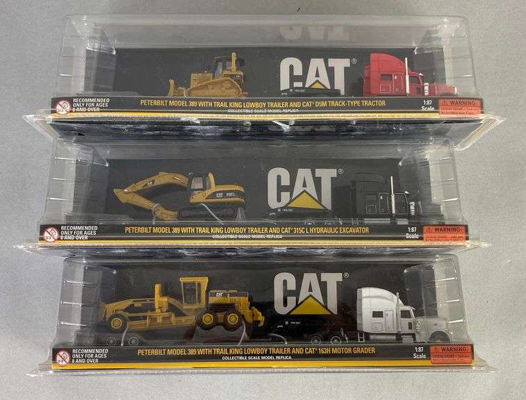 Group of CAT Die-Cast Heavy Equipment Vehicle Models and Haulers ...