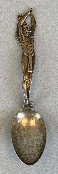 Sterling Silver Native American Chief Spoon - Matthew Bullock Auctioneers