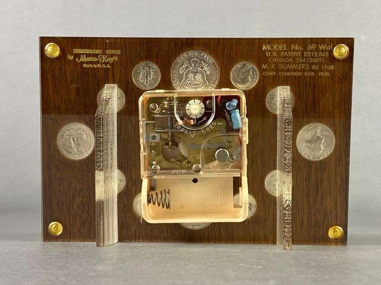 Marion Key Last United States Silver Coinage Numismatic Clock - Matthew ...