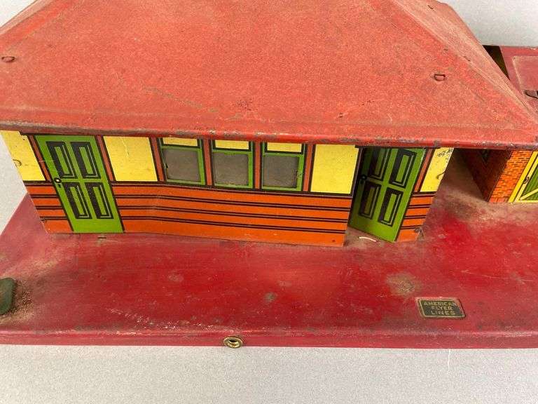 Pre-War American Flyer Tin Litho Flyer Town Freight Station - Matthew ...