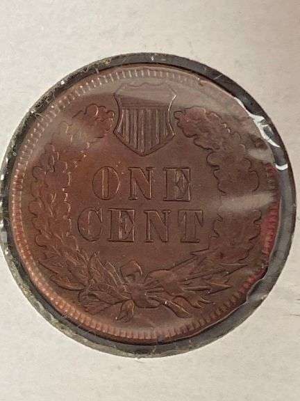 1893 US Indian Head One Cent Coin - Matthew Bullock Auctioneers