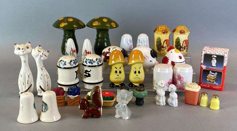 Group of Salt and Pepper Shakers - Matthew Bullock Auctioneers