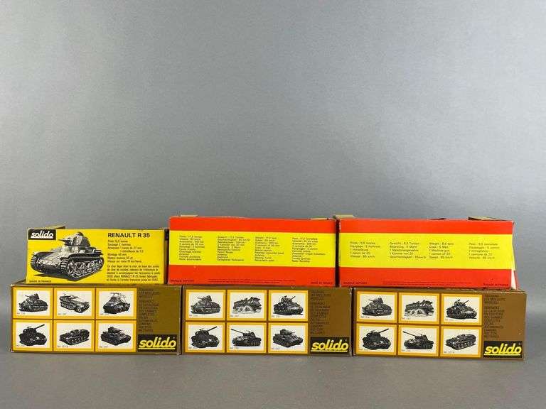 Group of Solido WW2 Era Die-Cast Tanks and Vehicles - Matthew Bullock ...