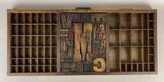 Industrial Letterpress Typesetting Wall Art - Matthew Bullock Auctioneers