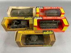 Group of Solido WW2 Era Die-Cast Tanks - Matthew Bullock Auctioneers