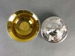 Antqiue Floral Mercury Glass Ciborium - Matthew Bullock Auctioneers