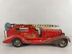 Vintage Marx Pressed Steel Friction Fire Truck - Matthew Bullock ...
